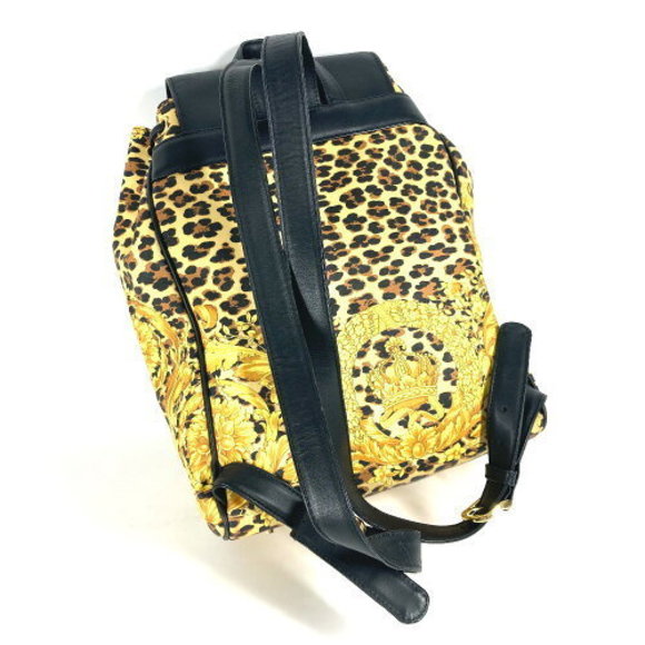 Versace | Bags | Versace Bicolor Backpack Bag Rucksack Backpack Nylon ...